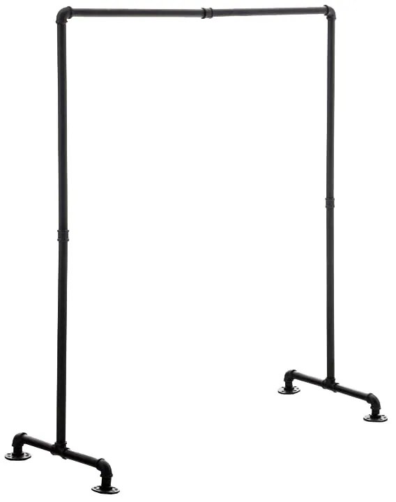 Věšákový stojan Jersey 161760901 - 55x120x150 v industriálním stylu - Černá