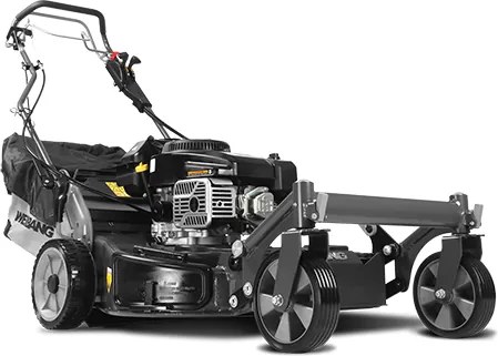 Weibang WB 778 SLCV-SW Benzínová dvounožová sekačka 77 cm s otočnými koly, tlakové mazání – Montáž a olej