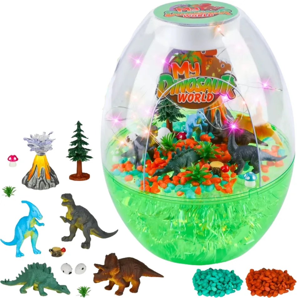 RKToys DIY lampička Terrárium s dinosaury