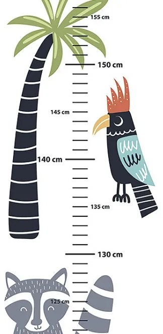 Marburg Dětský nástěnný metr SVĚT ZVÍŘAT z vinylu Zvolte rozměr: 53 cm x 270 cm