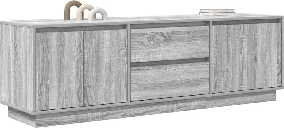 TV skříňka s LED světly šedá Sonoma 160,5x41x50 cm 3328431