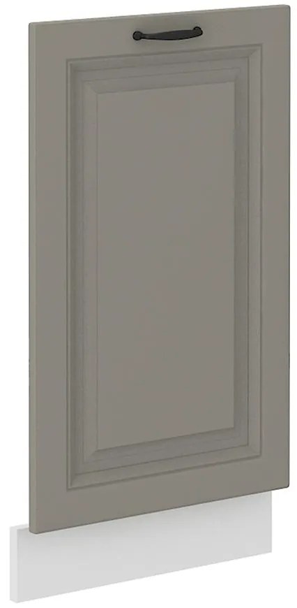 Dvířka na vestavnou myčku kuchyňská skříňka Stilo claygrey/bílá 713x446
