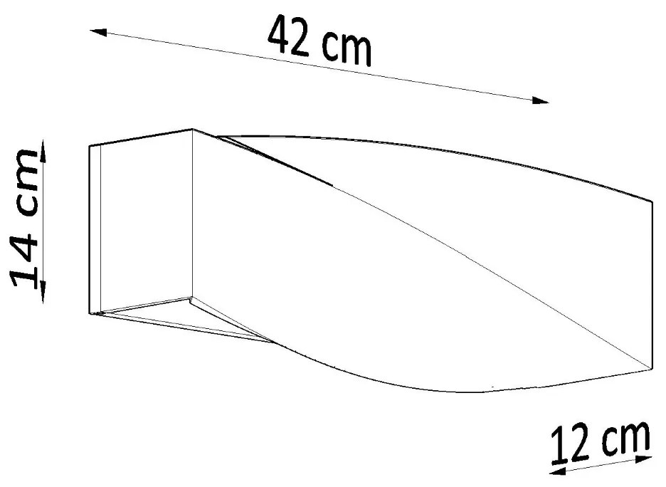 Sollux Lighting Nástěnné svítidlo keramické SIGMA Černá