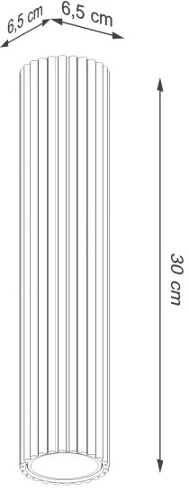 Sollux SL.1570 - Bodové svítidlo KARBON 1xGU10/10W/230V 30 cm černá