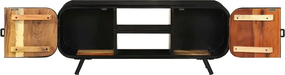 TV stolek 110 x 30 x 45 cm masivní recyklované dřevo 328413
