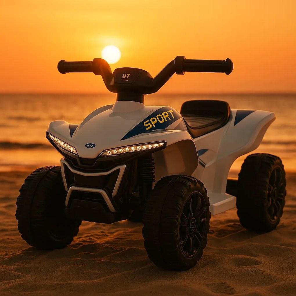 Elektrické autíčko QUAD Kids E-ATV bílé