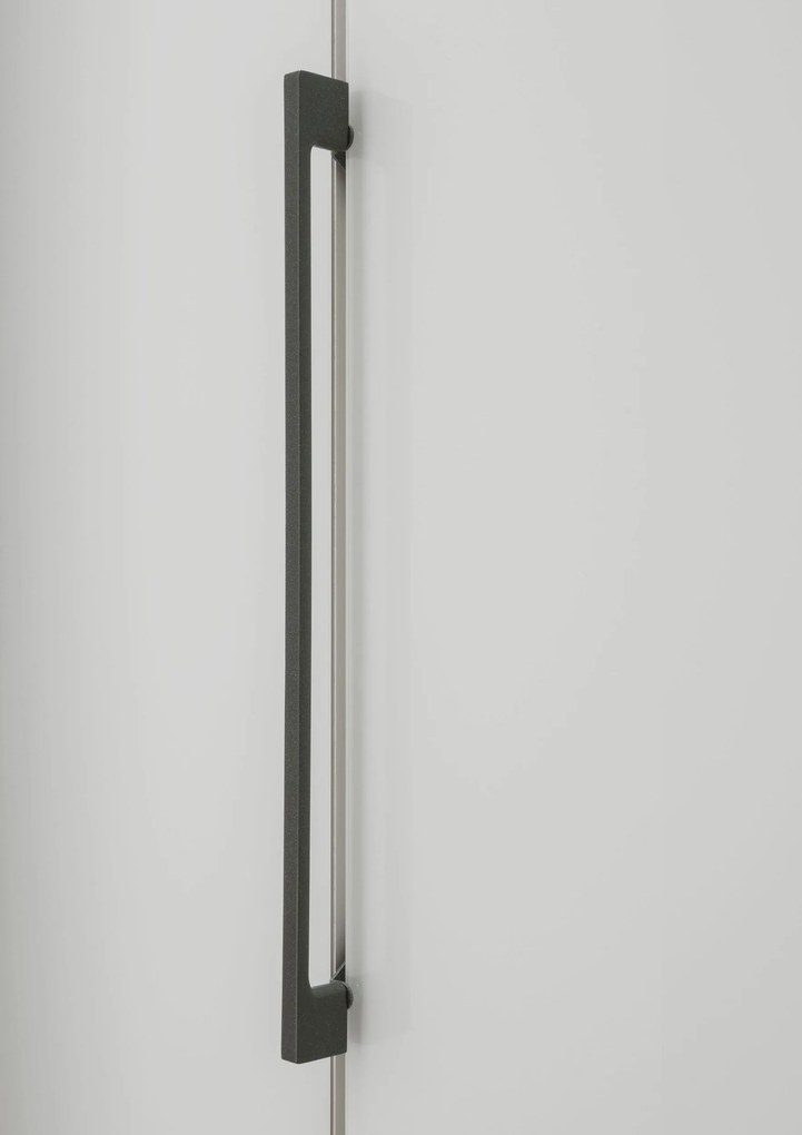 Třídveřová šatní skříň s posuvnými dveřmi Monaco 300 cm , bílá