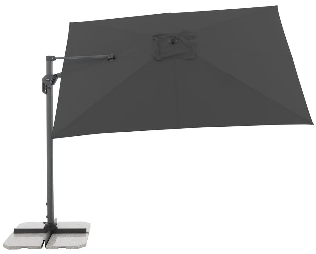 Doppler ACTIVE 310 x 210 cm - moderní slunečník s boční nohou antracit