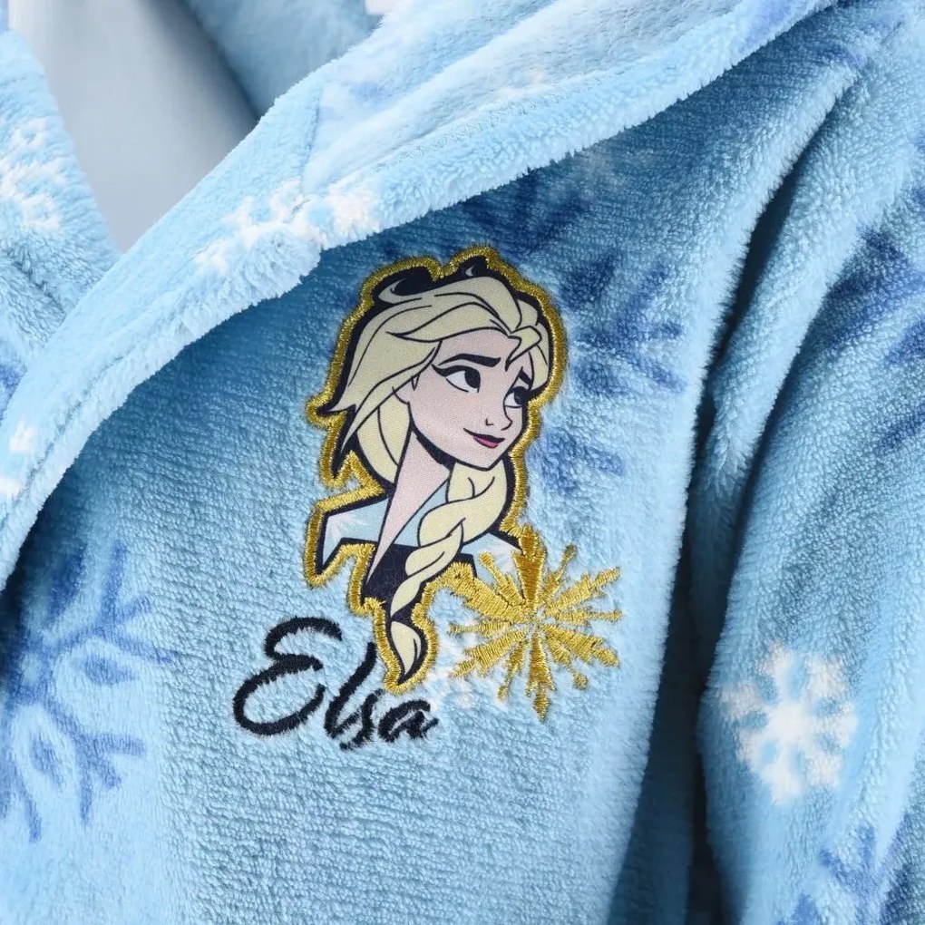 Dívčí fleece župan s kapucí Ledové království - Frozen - motiv Elsa, EU 116