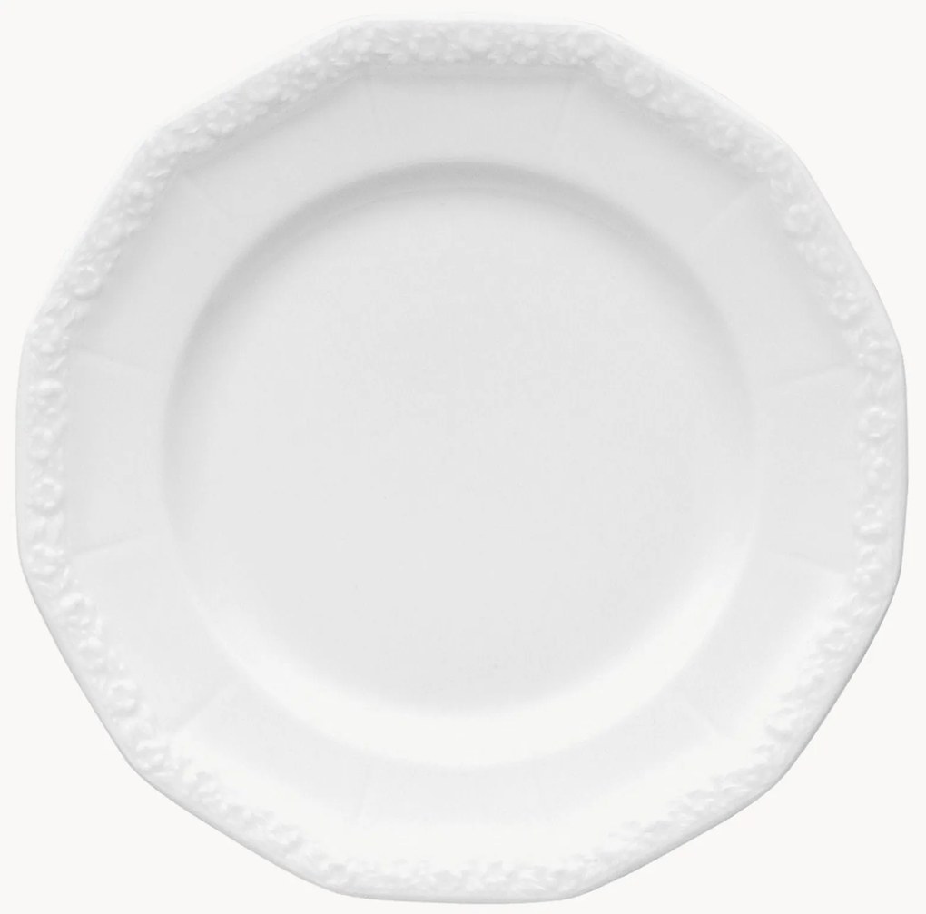 Porcelánový snídaňový talíř Maria White