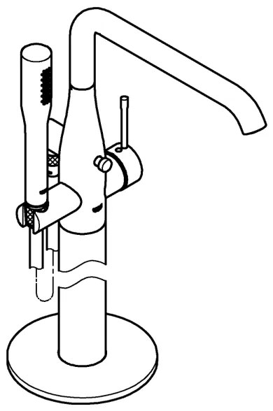 GROHE 23491001 - Vanová baterie ESSENCE 277 mm lesklý chrom