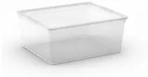 KIS Plastový úložný box C-Box Transparent M, 18 L