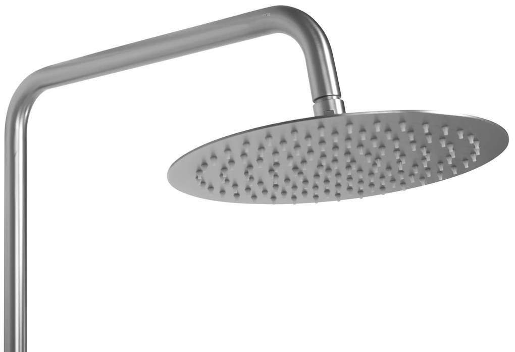 Rea Vincent, sprchový set s termostatickou baterií a dešťovou hlavicí 25cm, nikl matný, REA-P6603