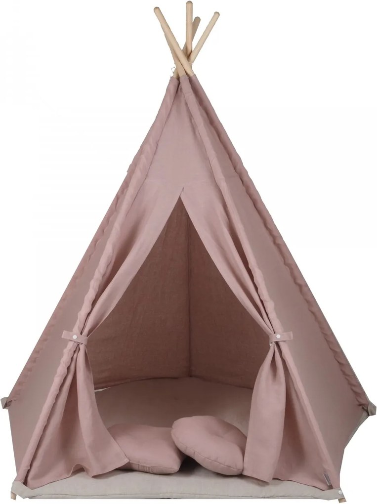 Vigvam design Teepee My Linen World, Rose - ČTVERCOVÉ BEZ DOPLŇKŮ