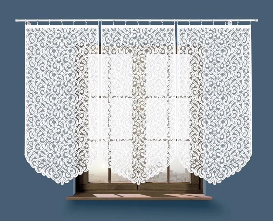 Panelová dekorační záclona na žabky ANIKA, bílá, šířka 75 cm výška od 120 cm do 160 cm (cena za 1 kus panelu) MyBestHome Rozměr: 75x140 cm