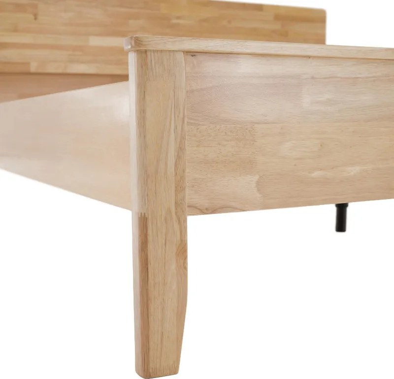 Manželská postel NOEMI 160x200, masivní dřevo přírodní Kondela 0000397510