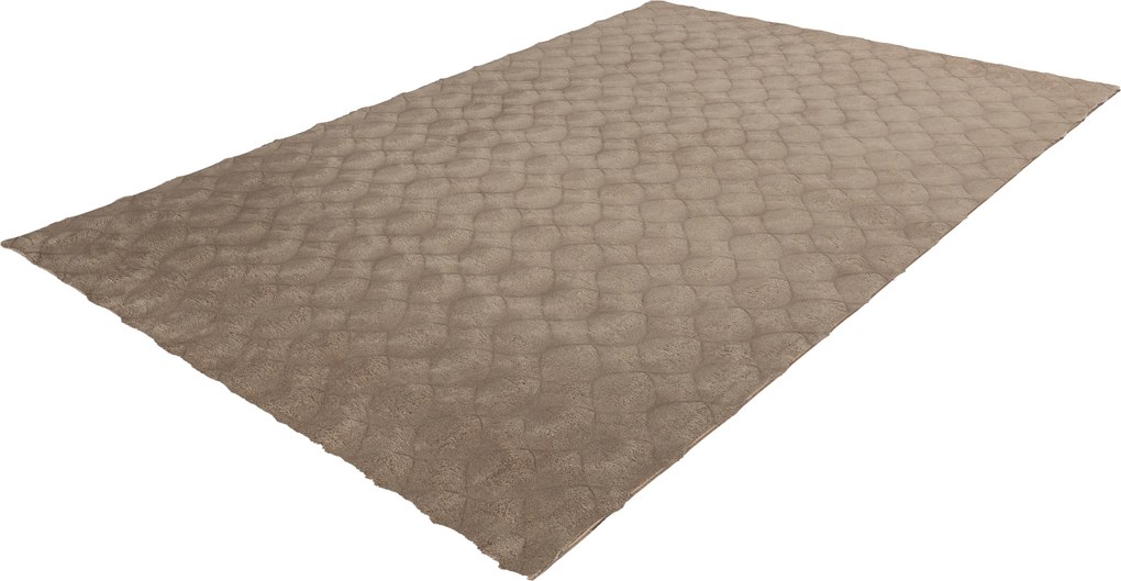 Obsession, Kusový koberec Diamond Cut 800 Taupe, 80x150, hnědá, ložnice