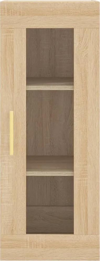 vidaXL Skříň highboard 34,5 x 34 x 180 cm kompozitní dřevo [3199484] Barva: šedá sonoma