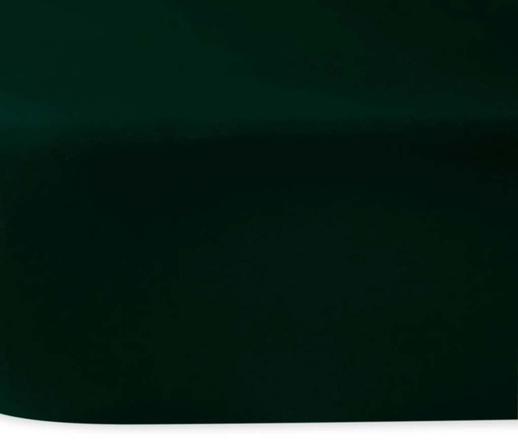 SATÉNOVÉ PROSTĚRADLO 036 160X220 CM TMAVĚZELENÁ