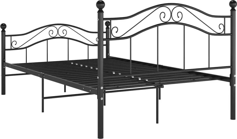 vidaXL Rám postele kov 120 x 200 cm [324994] Barva: Černá