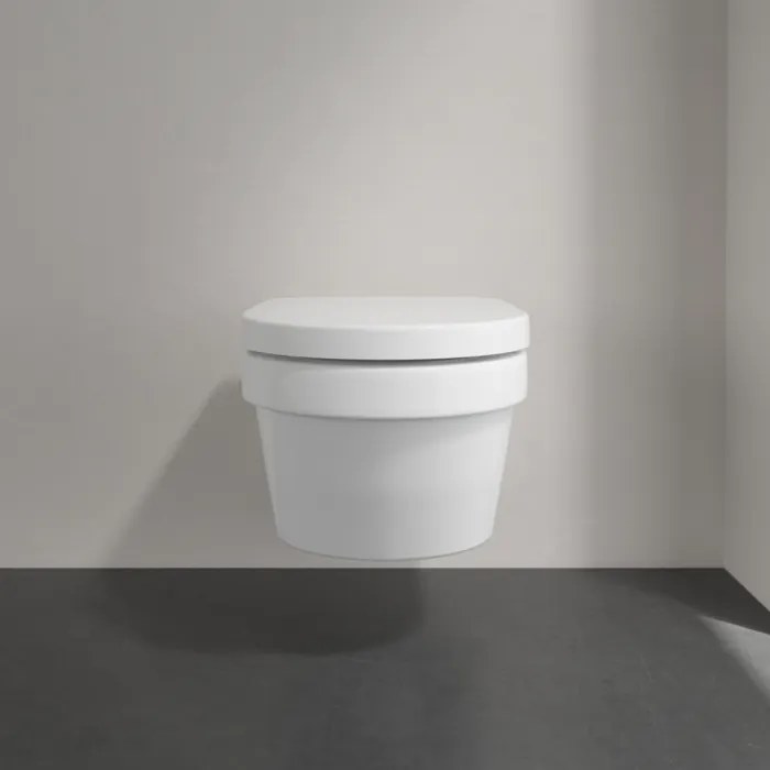 VILLEROY & BOCH Villeroy &amp; Boch ARCHITECTURA - WC mísa bezrámová, 530x370 mm, závěsný model, bílá Alpin CeramicPlus 5684R0R1