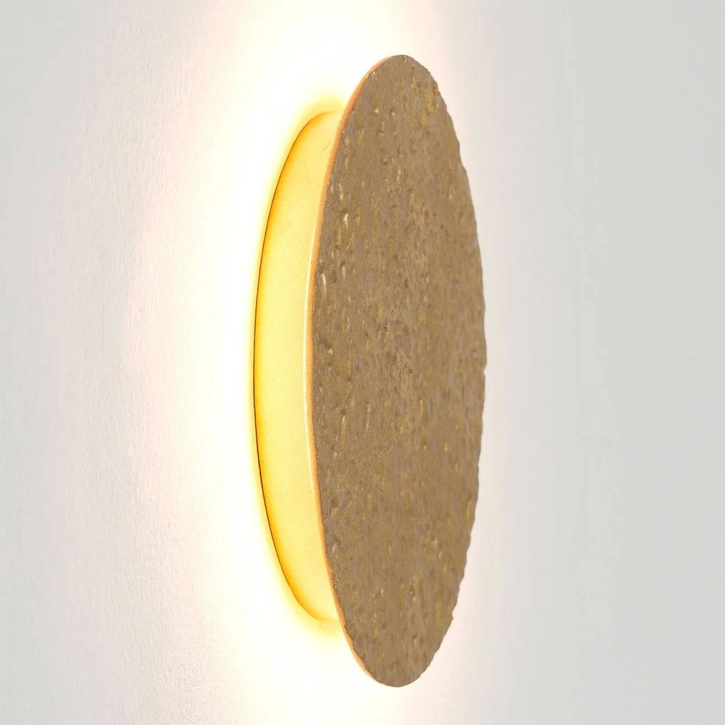 Meteor LED nástěnné světlo, Ø 19 cm, zlaté