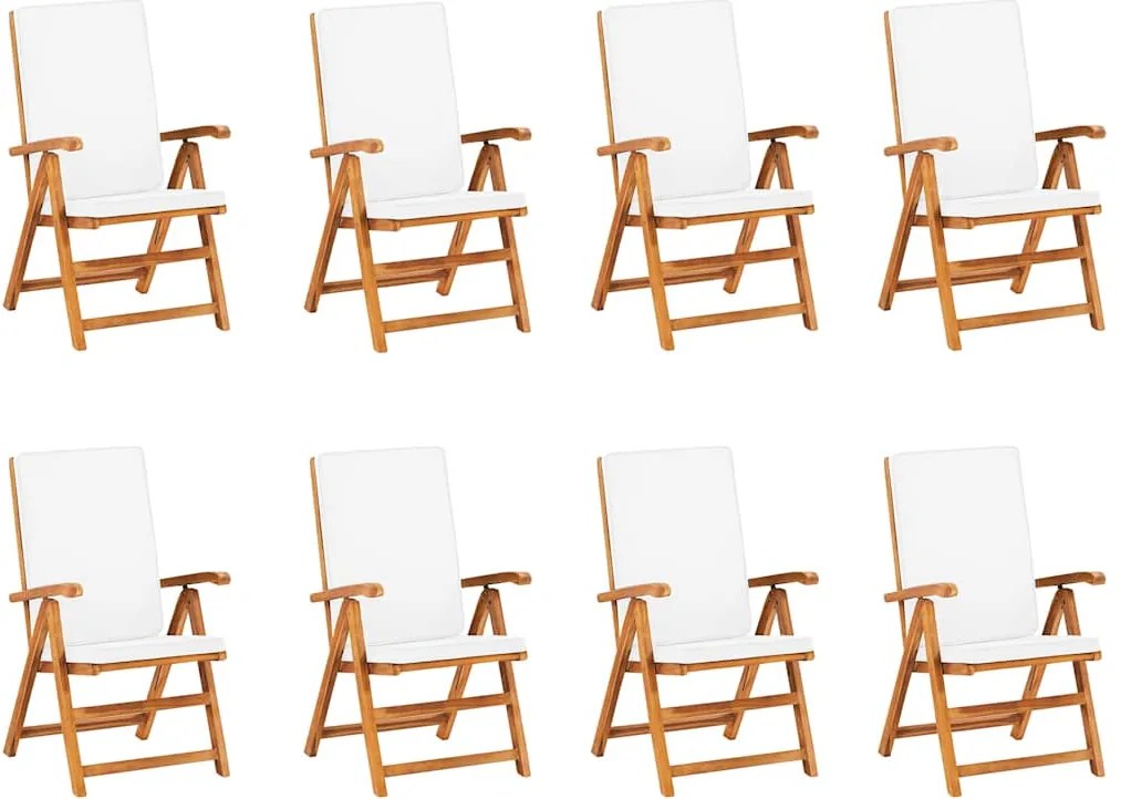 9dílný zahradní jídelní set s poduškami masivní teak šedý 3059570