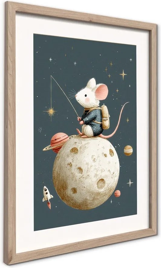 Dětský obrázek 30x40 cm Astro Mouse – Styler