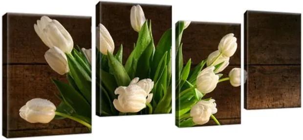 Tištěný obraz Bílé tulipány 120x45cm 1364A_4AS