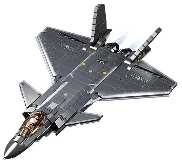 Sluban Army Model Bricks Neviditelný letoun J-20 s kovovým povlakem