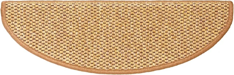 Samolepicí nášlapy na schody vzhled sisal 15 ks 65x21x4cm sisal 326877