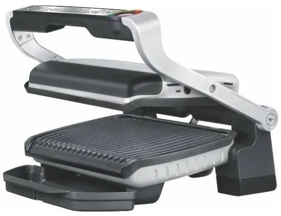 Tefal - Kontaktní gril OPTIGRILL+ INOX WAFFLES 2000W/230V černá/chrom