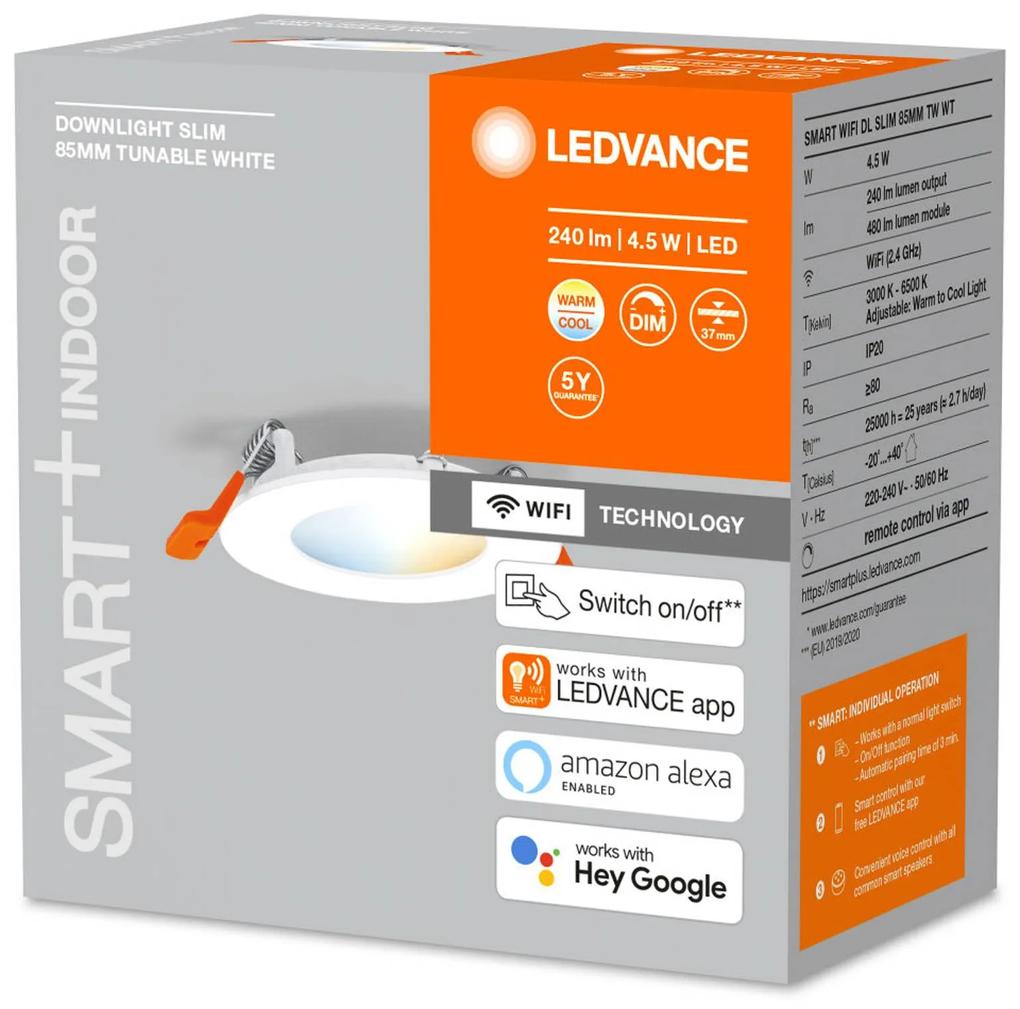 LEDVANCE SMART+ WiFi Orbis Downlight Slim Ø 8,5 cm