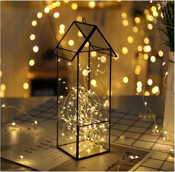 Vánoční světelný řetěz 20 LED, teplá bílá