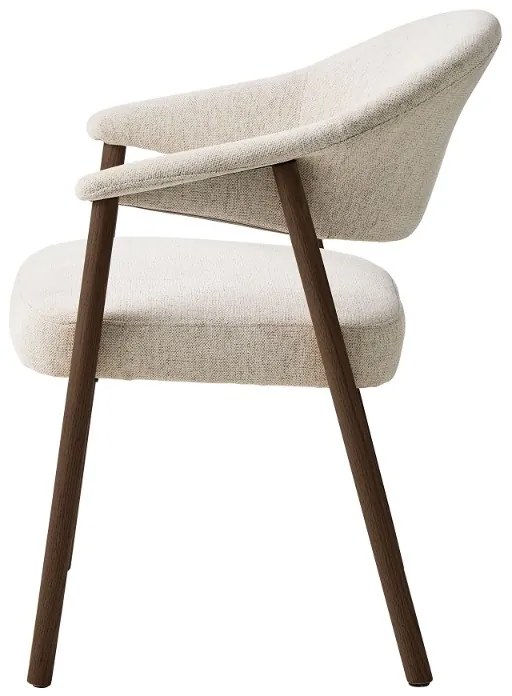 Designová jídelní židle Jacqueline kouřový dub