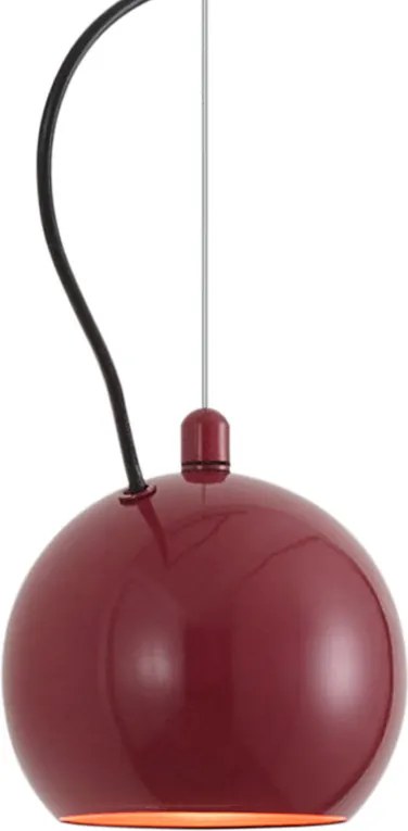 Designová závěsná lampa červená pro 1-fázový kolejnicový systém - Slimline Sara