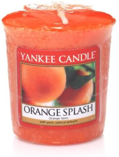 Yankee Candle – votivní svíčka Orange Splash (Pomerančová šťáva), 49 g
