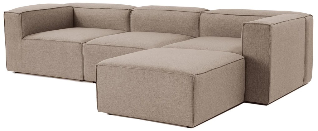 Atelier del Sofa Rohová sedací souprava Fora - Brown, Hnědá