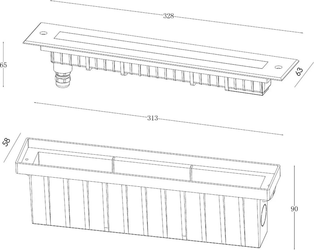 IMPR 730262 Zemní zápustné svítidlo Line II nerezová ocel 10W LED 570lm 3000K pojezdové - DEKOLIGHT