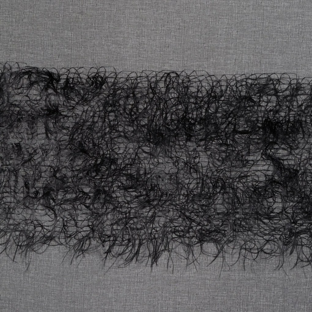 ZÁCLONA NA KROUŽCÍCH MARGARET 140X250 CM ČERNÁ