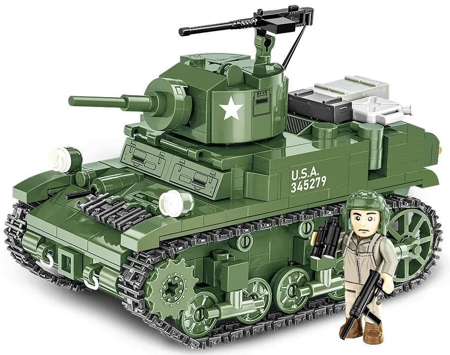 Cobi 3048 americký tank m3a1 stuart - company of heroes