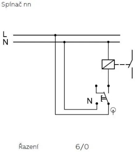 ABB Variant+ tlačítko č.6/0So, 6/0S IP54 šedá 3558N-C86511 S se svorkou N