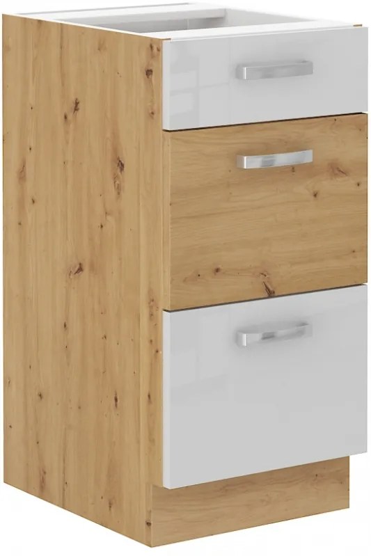 Kuchyňská skříňka Artisan 40 D 3S BB Barva dvířek bílá lesk
