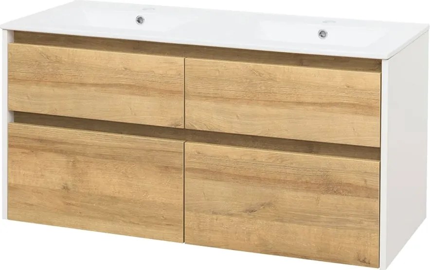 Mereo Mereo, Opto, koupelnová skříňka s keramickým umyvadlem 121 cm, CN933