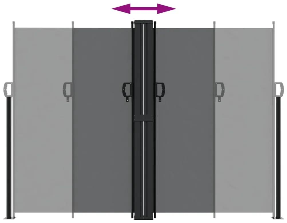 Zatahovací boční markýza černá 180 x 1 200 cm,  4004834