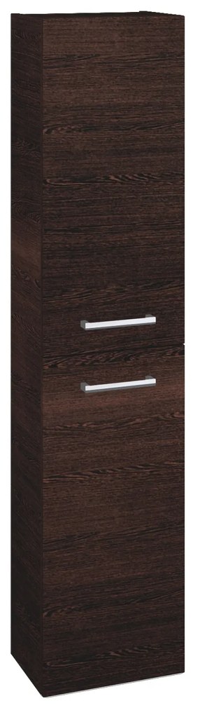 Dřevojas Skříň vysoká DOOR SV1D2 35 Varianta: D08 Wenge / Úchytka T02 / D08 Wenge / Levé