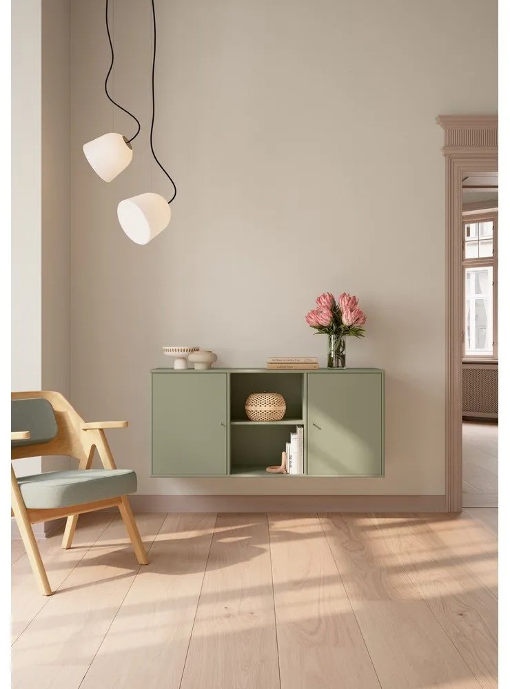 Khaki závěsná komoda 133x61x42 cm Mistral – Hammel Furniture