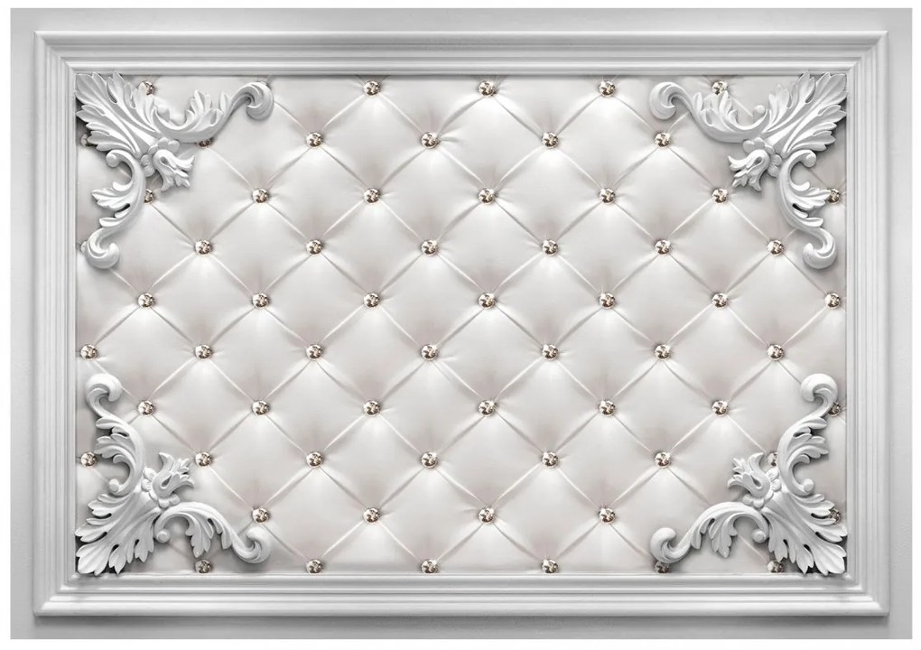 Murando DeLuxe Samolepicí tapeta bílá kůže Velikost (šířka x výška): 392x280 cm