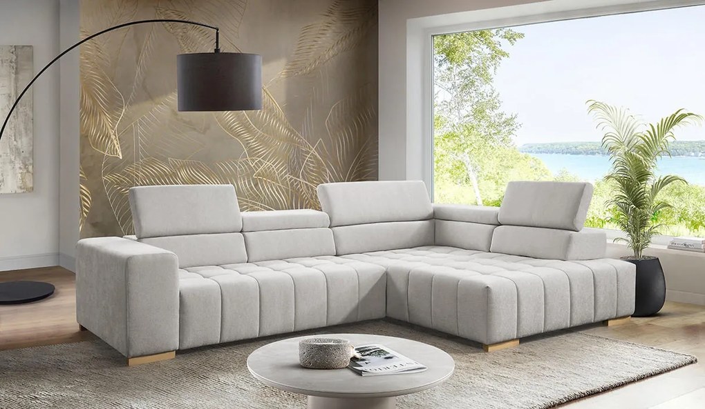 XXXLutz ROHOVÁ SEDAČKA, textil, béžová MID.YOU - Sedací soupravy - 000694006515