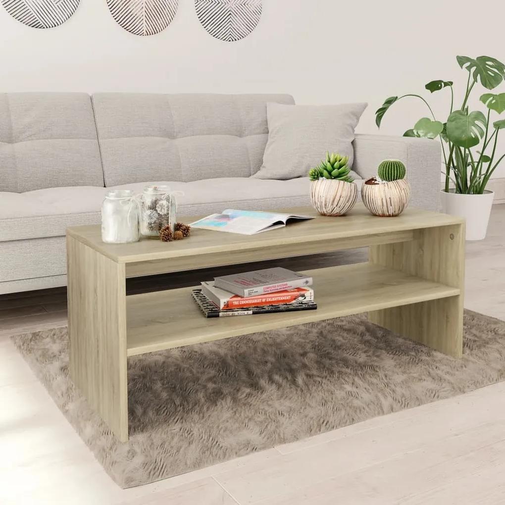 vidaXL Konferenční stolek 100 x 40 x 40 cm dřevotříska [800126] Barva: Betonová šedá